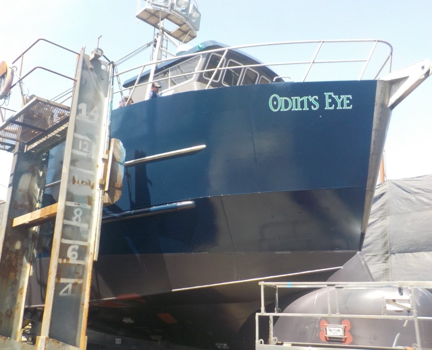 Fishing Boat Sponson Jobs on the Oregon Coast – Giddings Boatworks